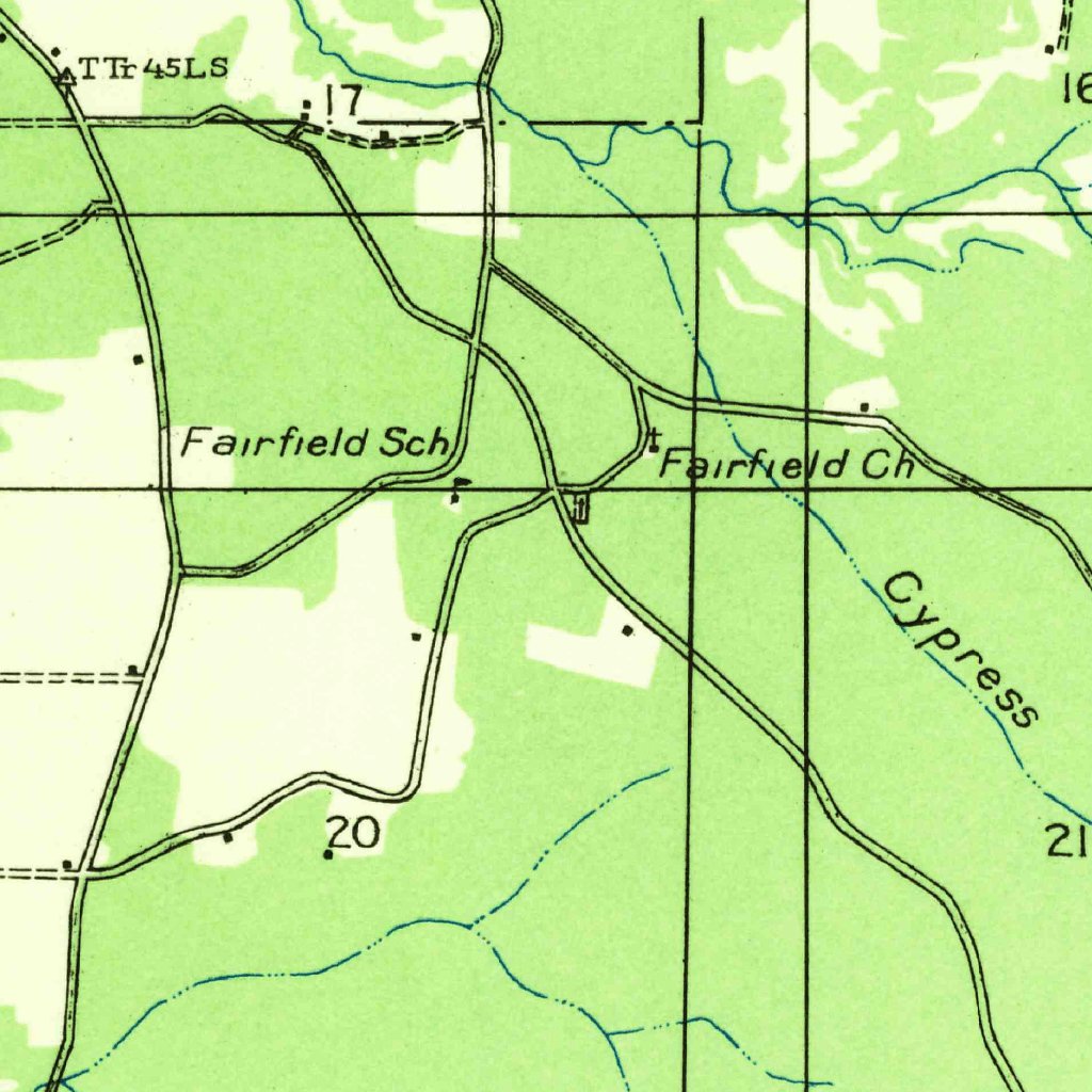 Dry Prong, LA (1932, 31680-Scale) Map by United States Geological ...