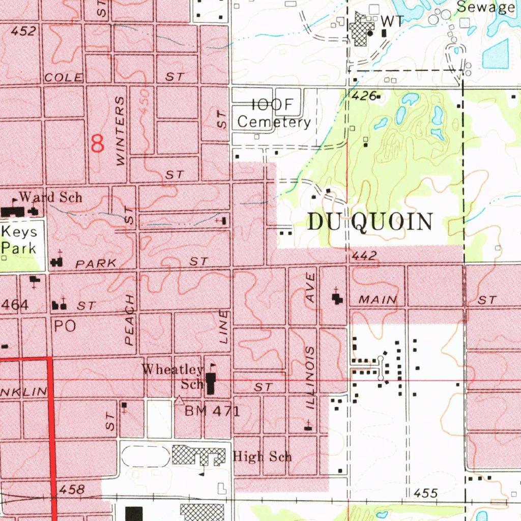 Du Quoin, IL (1975, 24000-Scale) Map by United States Geological Survey ...