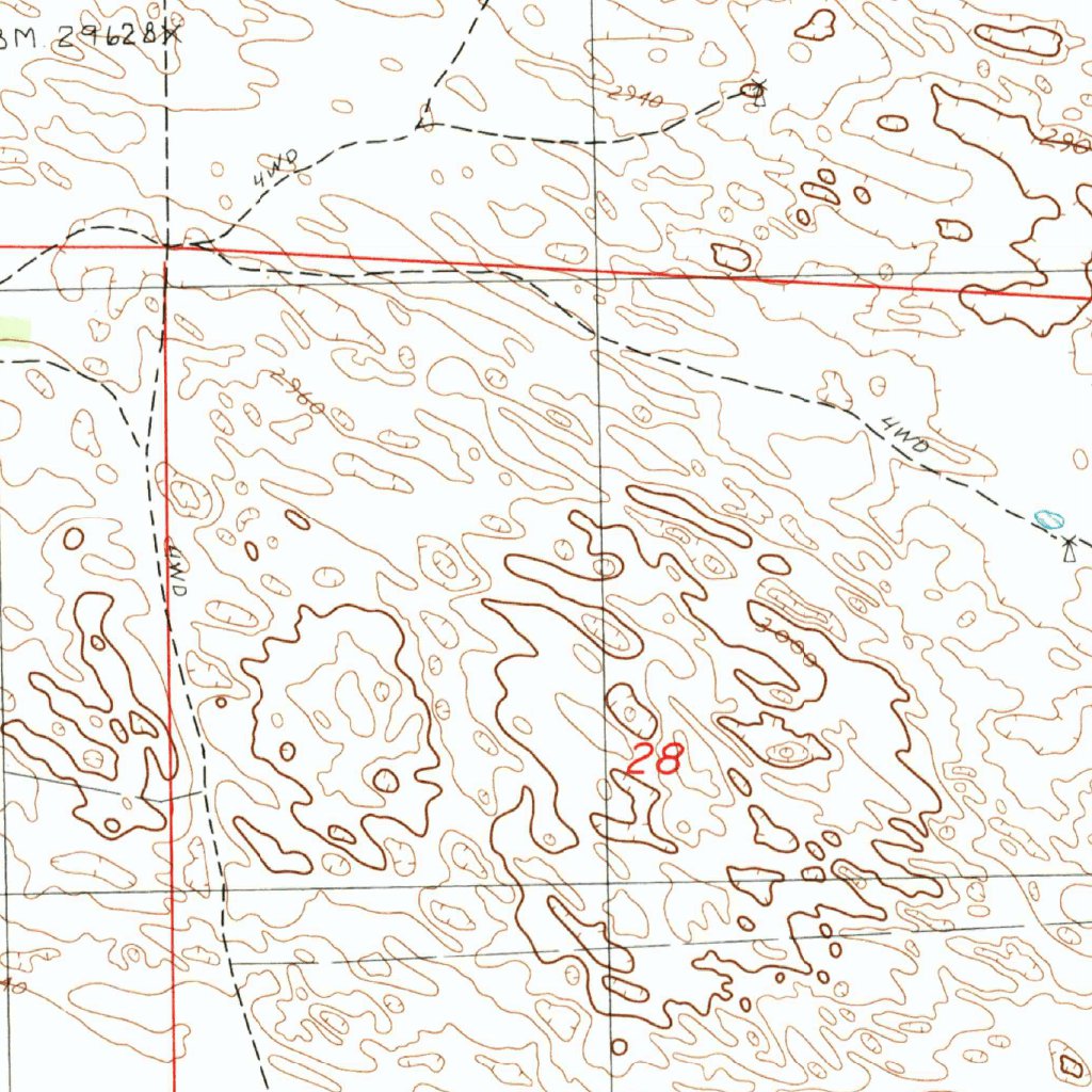 Duck Lake SE, NE (1986, 24000-Scale) Map by United States Geological ...