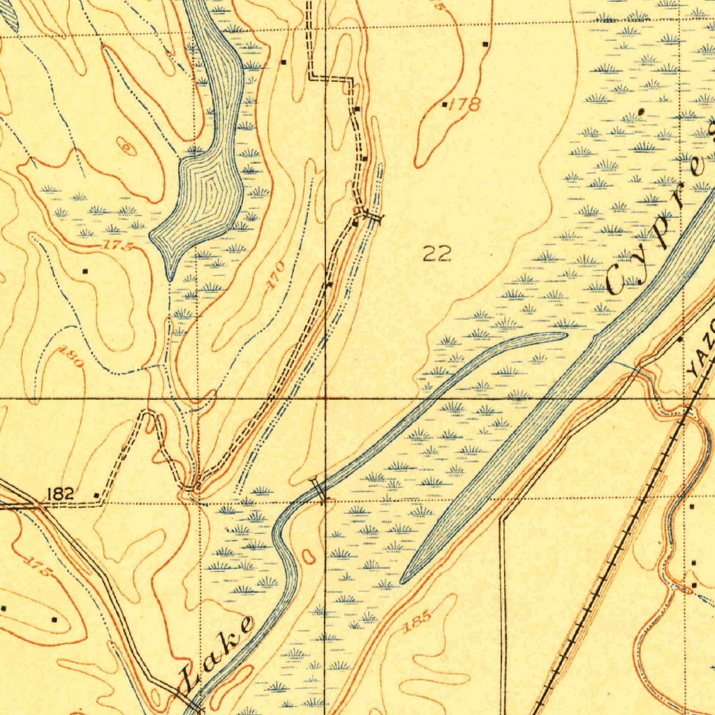 Dundee, MS (1910, 31680-Scale) Map by United States Geological Survey ...