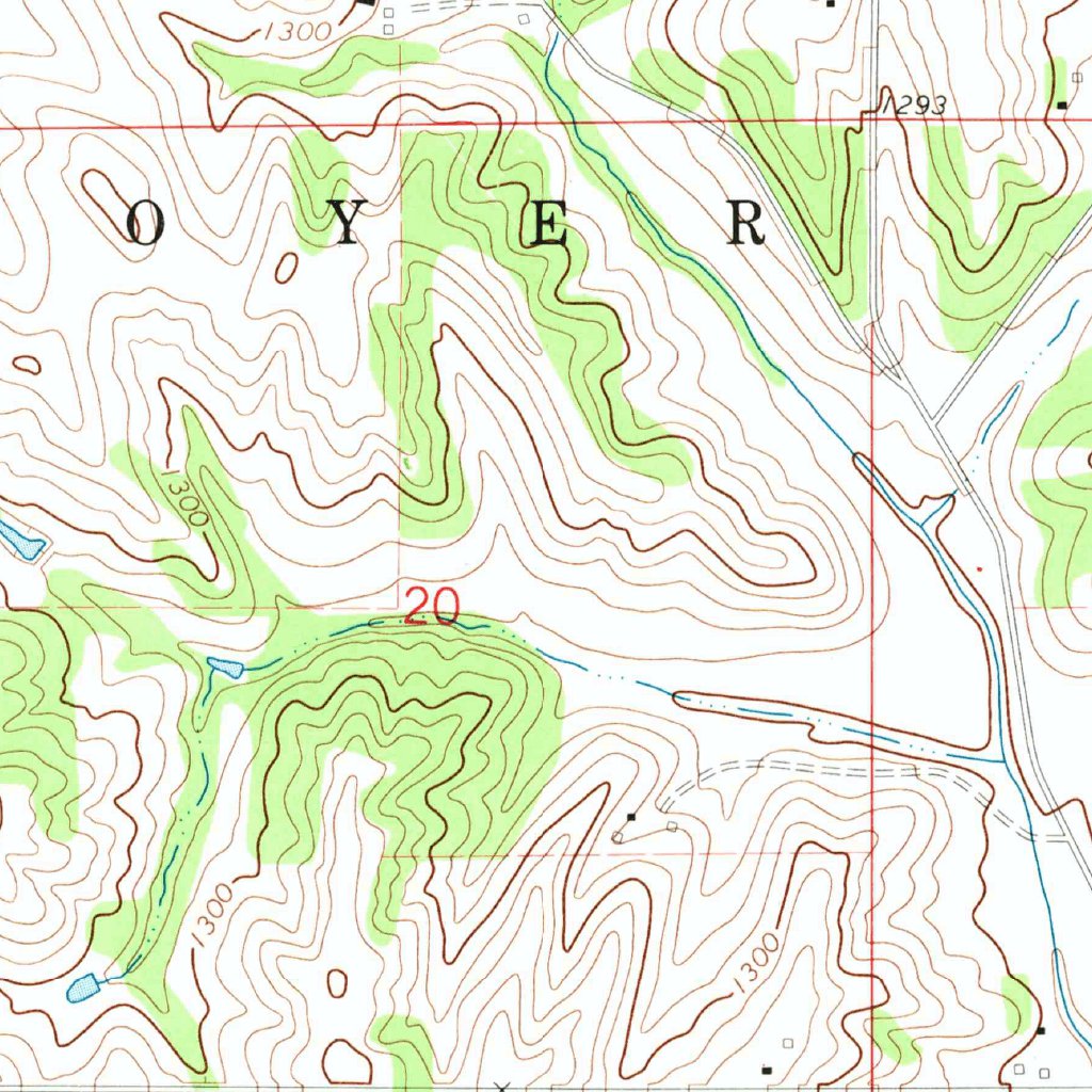 Dunlap NW, IA (1971, 24000-Scale) Map by United States Geological ...