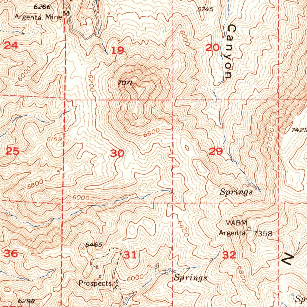 Dunphy, NV (1957, 62500-Scale) Map by United States Geological Survey ...