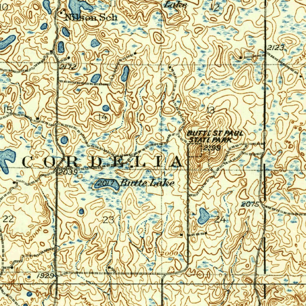 Dunseth, ND (1939, 62500-Scale) Map by United States Geological Survey ...