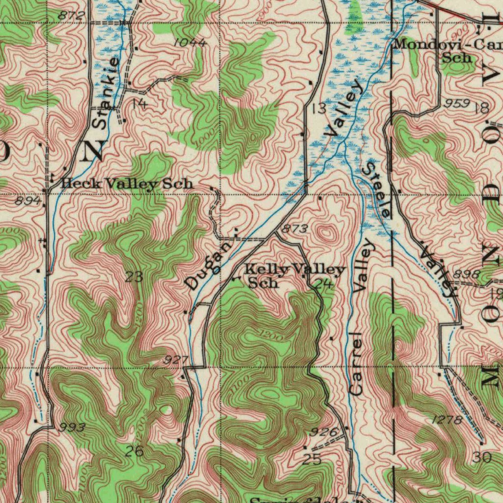 Durand, WI (1929, 62500-Scale) Map by United States Geological Survey ...