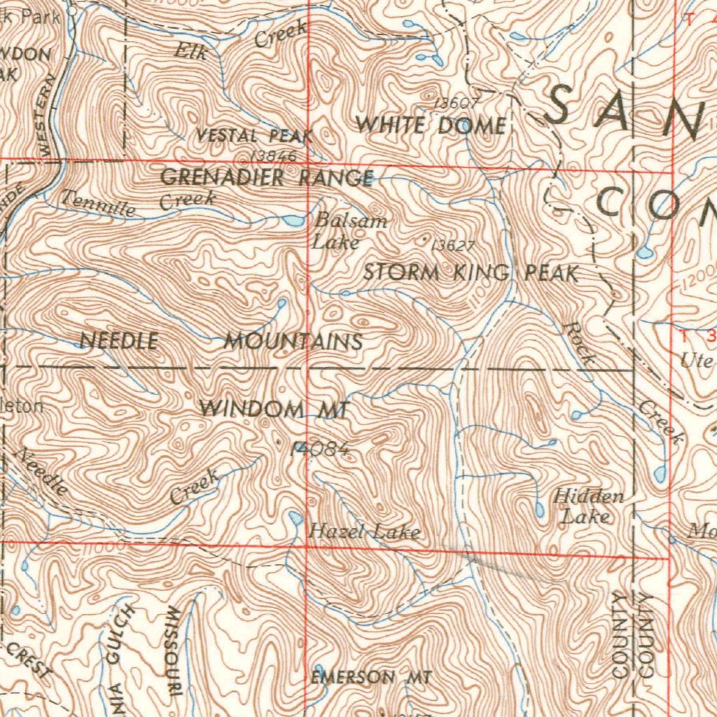 Durango, CO-NM (1966, 250000-Scale) Map by United States Geological ...