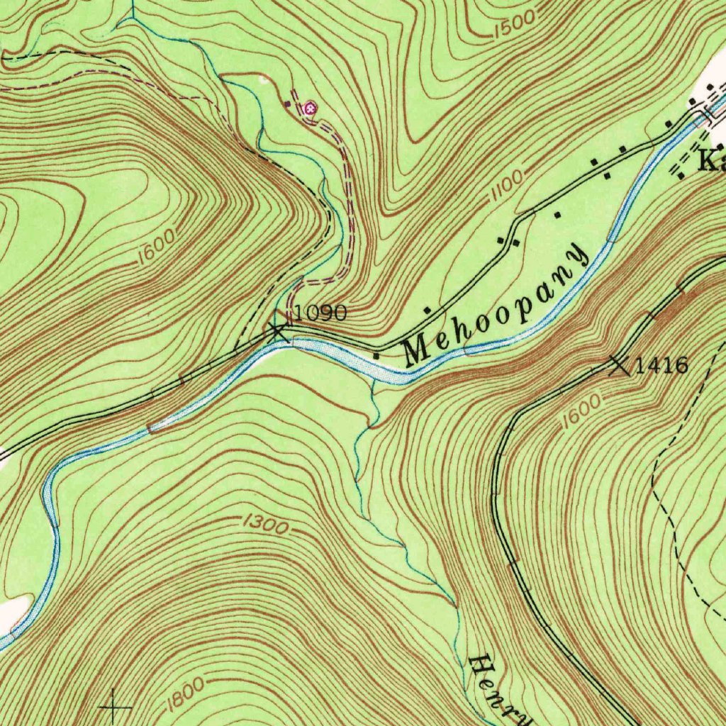 Dutch Mountain, PA (1946, 24000-Scale) Map by United States Geological ...