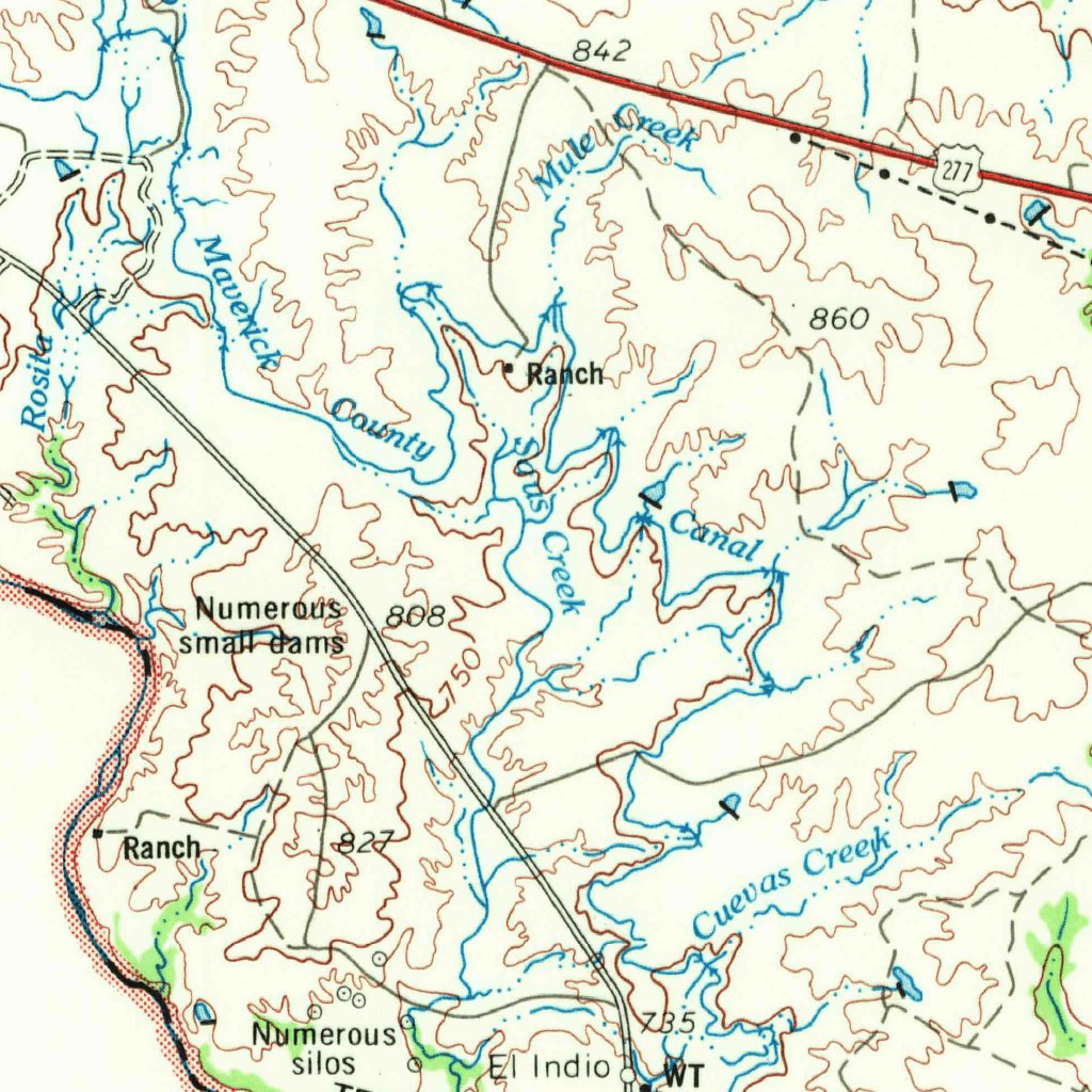 Eagle Pass, TX (1958, 250000-Scale) Map by United States Geological ...