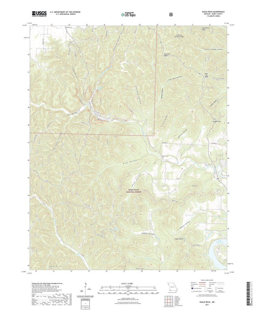 Eagle Rock, MO (2021, 24000-Scale) Map by United States Geological ...