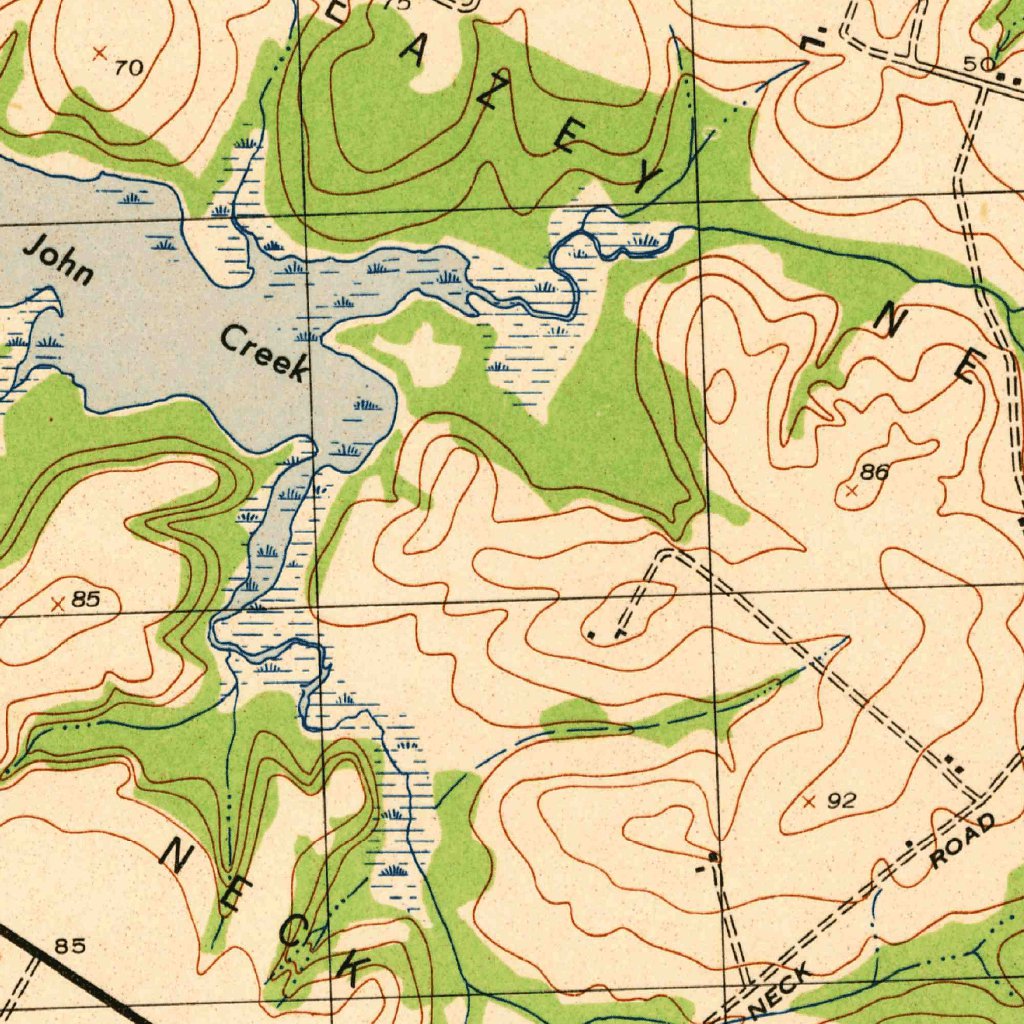 Earleville, MD (1944, 31680-Scale) Map by United States Geological ...