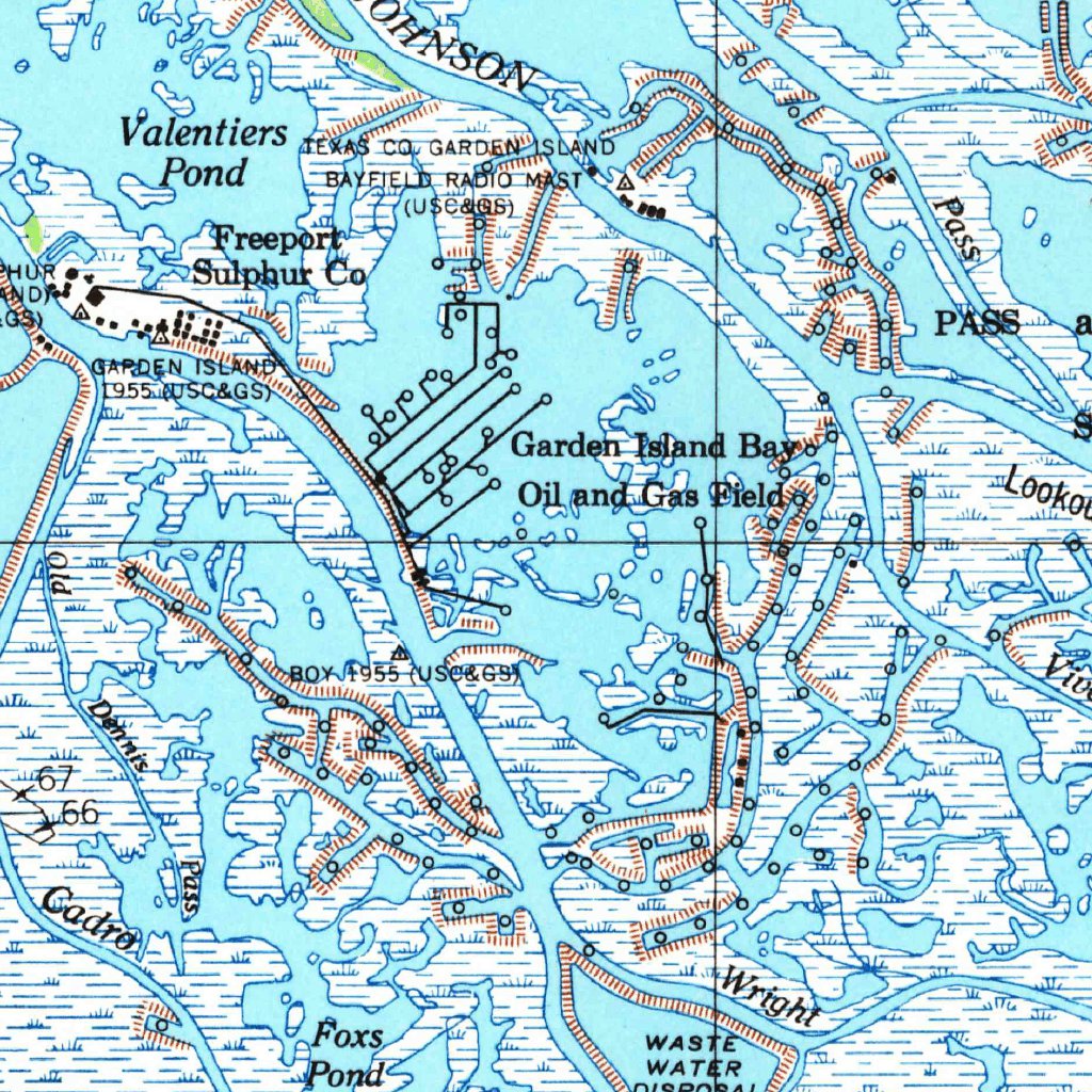 East Delta, LA (1958, 62500-Scale) Map by United States Geological ...