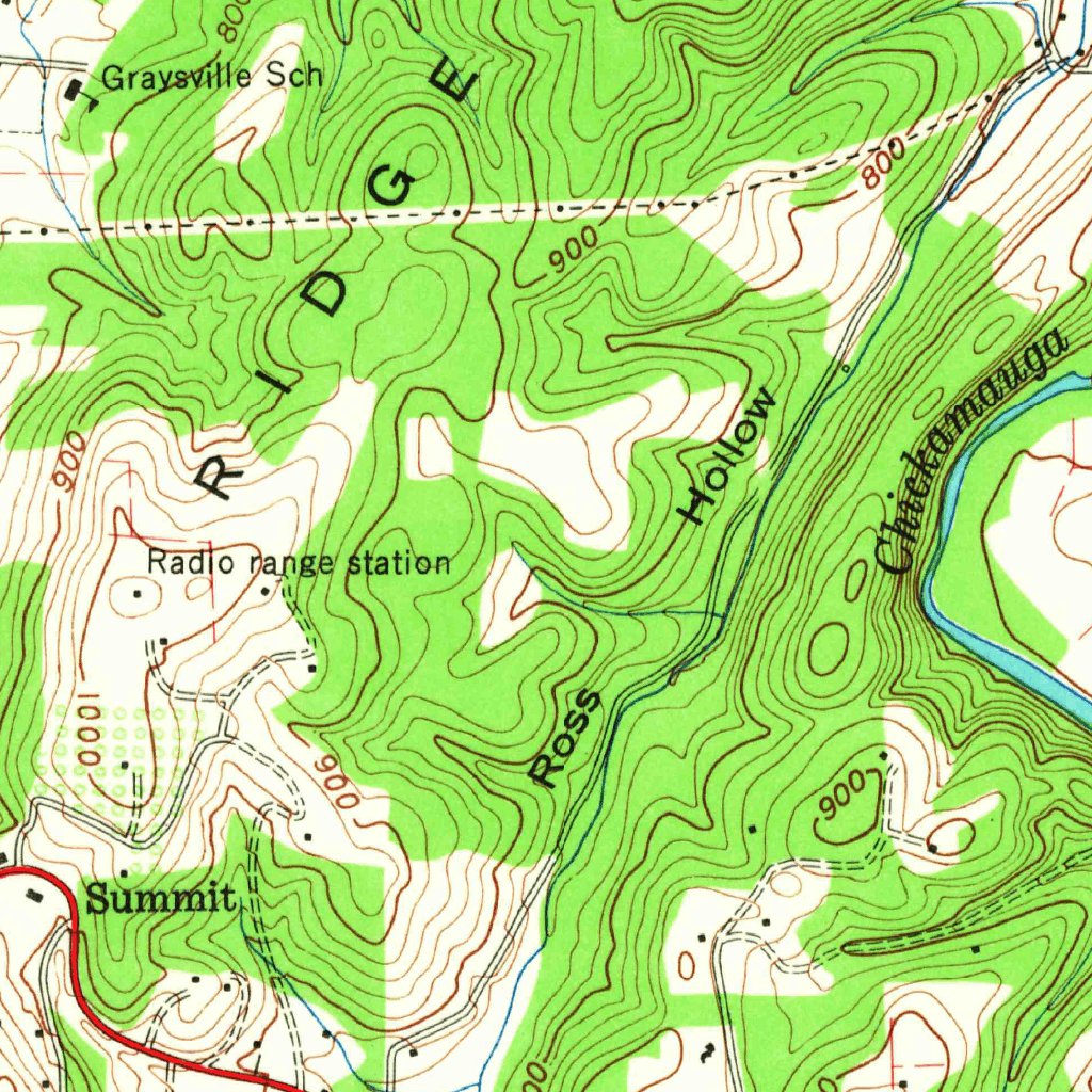 East Ridge, TN-GA (1958, 24000-Scale) Map by United States Geological ...