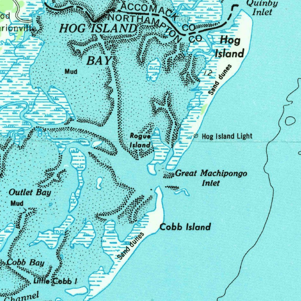 Eastville, VA-NC-MD (1946, 250000-Scale) Map by United States ...