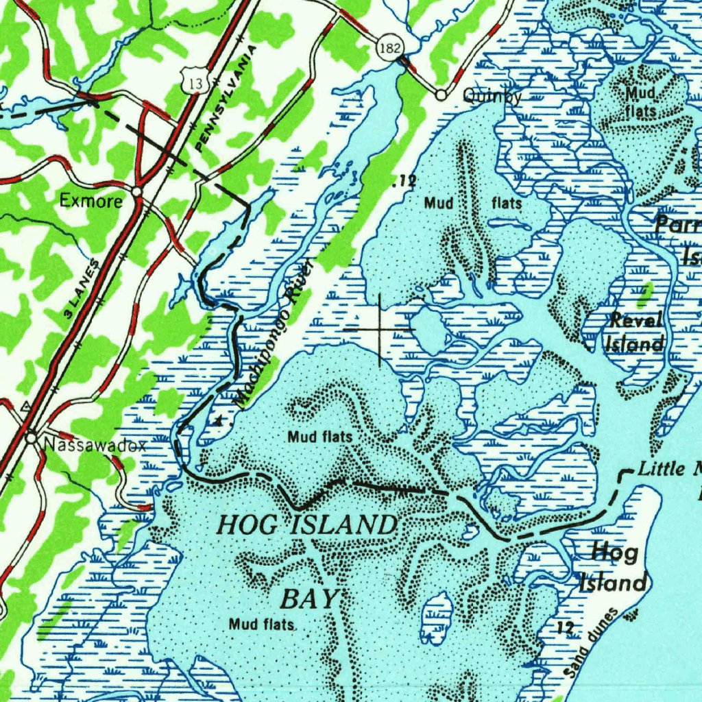 Eastville, VA-NC-MD (1966, 250000-Scale) Map by United States ...
