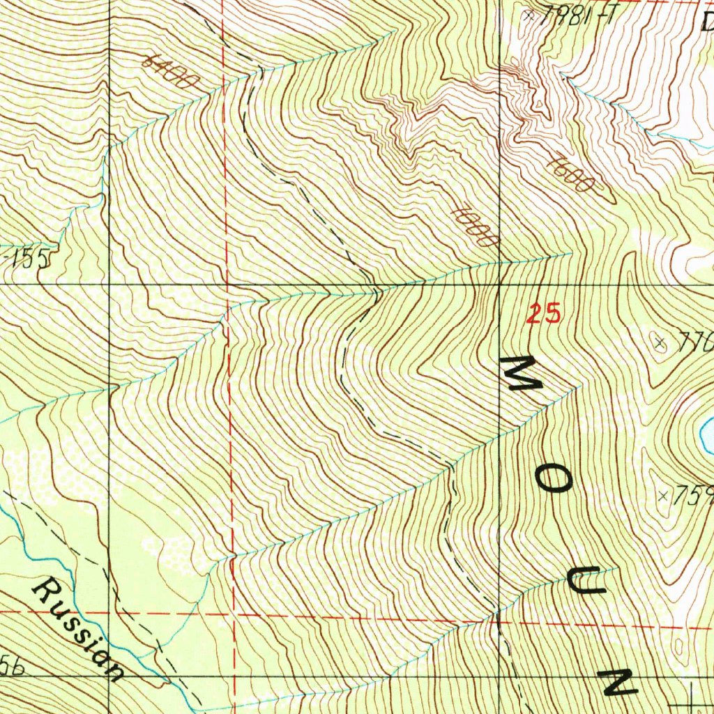 Eaton Peak, CA (1986, 24000-Scale) Map by United States Geological ...