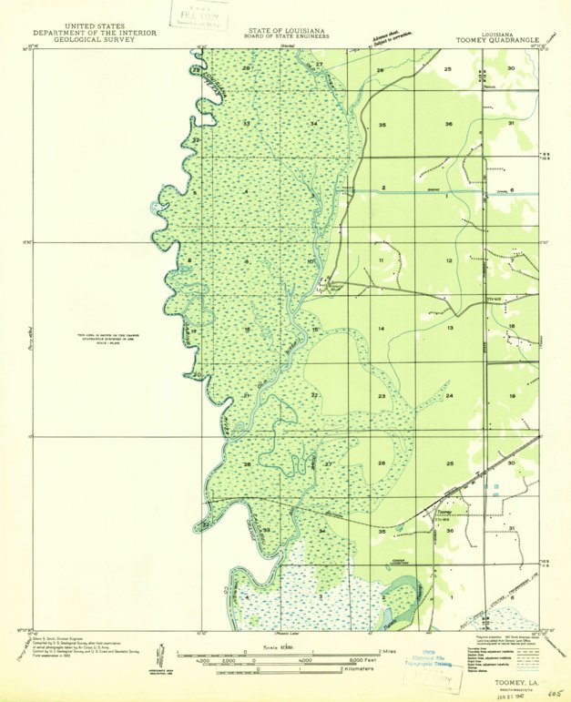 Echo, TX-LA (1947, 31680-Scale) Map by United States Geological Survey ...