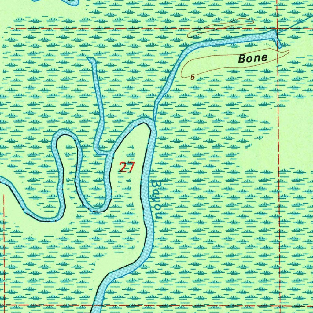 Echo, TX-LA (1994, 24000-Scale) Map by United States Geological Survey ...