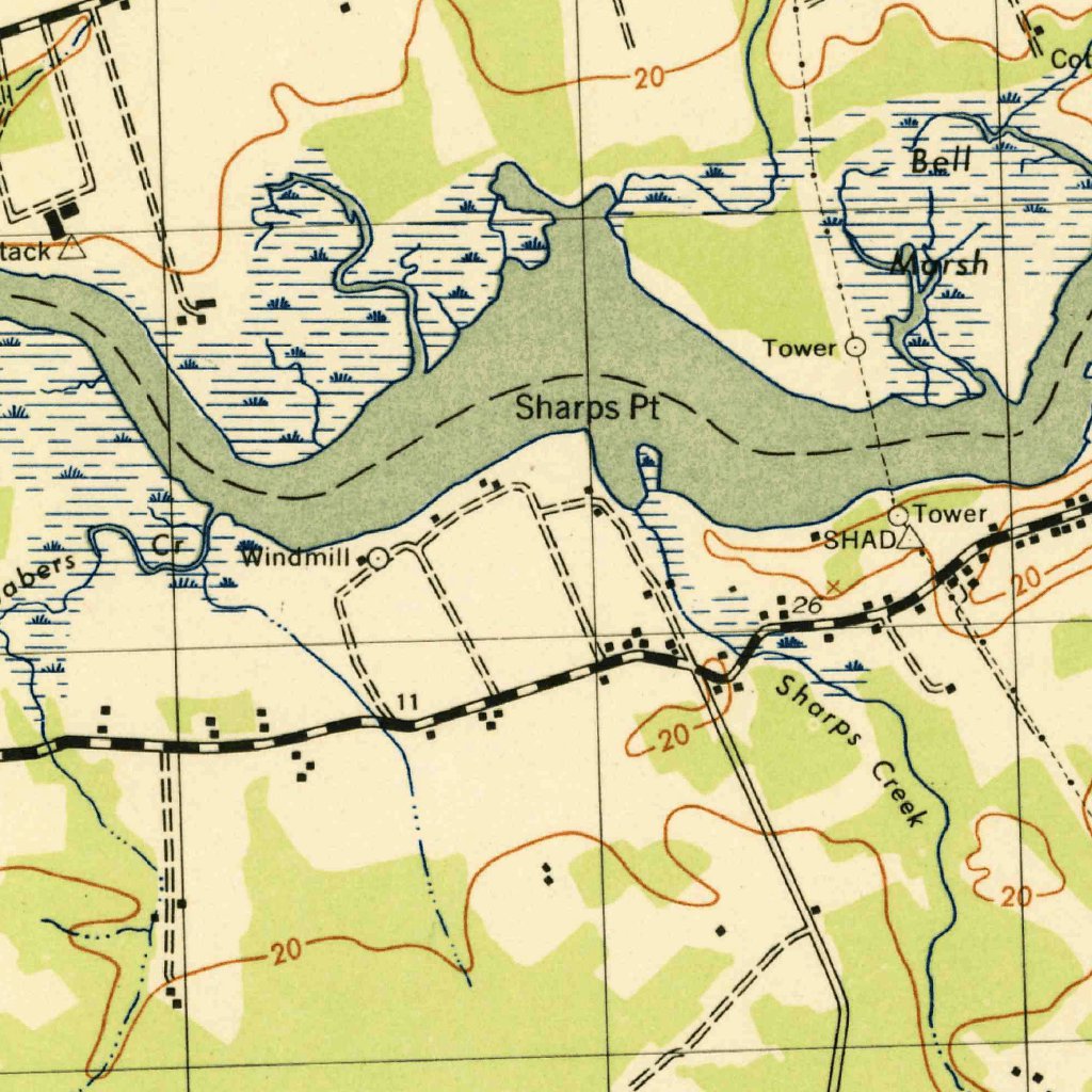Eden, MD (1943, 31680-Scale) Map by United States Geological Survey ...