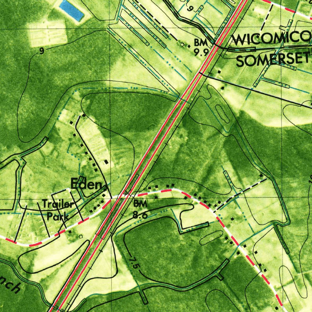 Eden, MD (1983, 24000-Scale) Map by United States Geological Survey ...