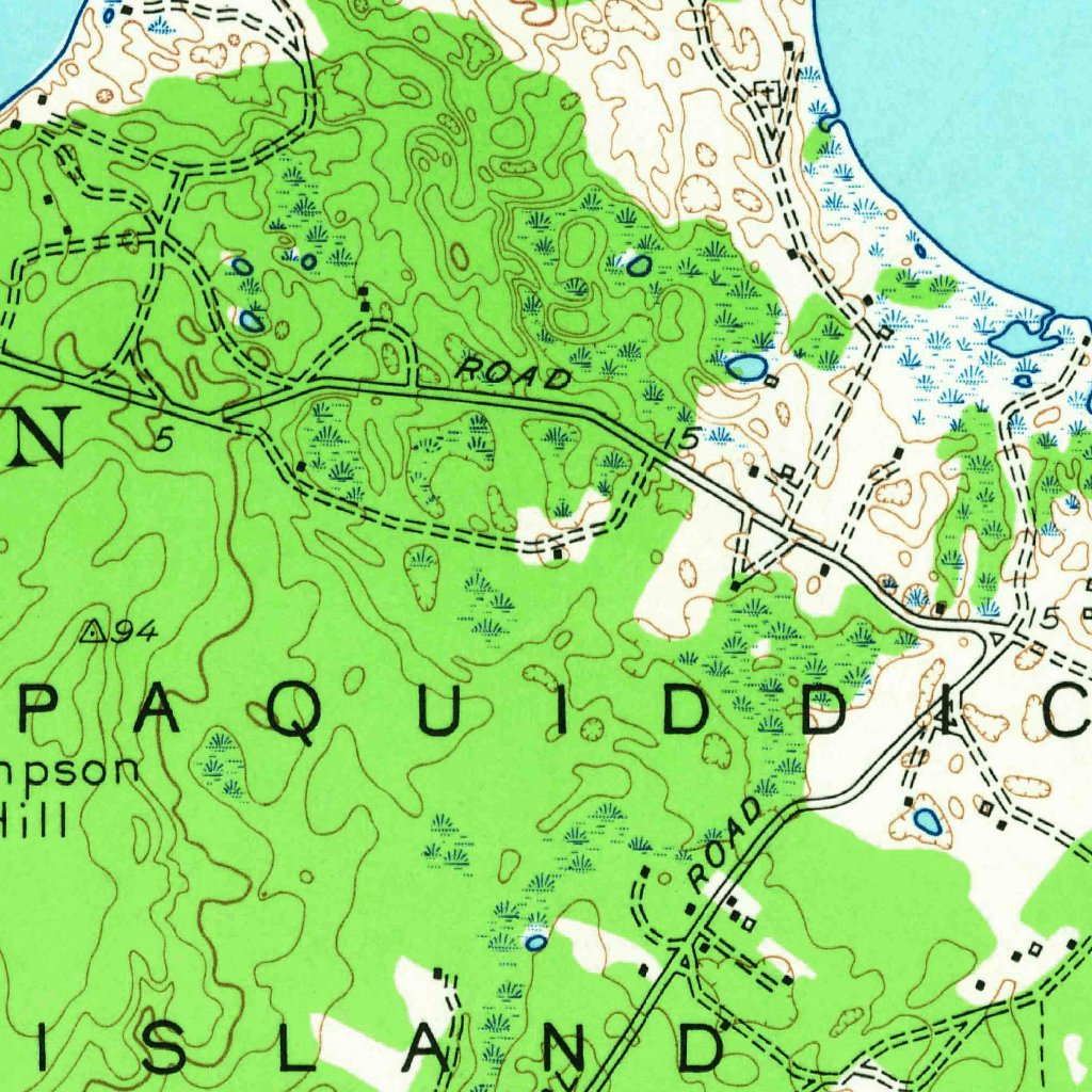 Edgartown, MA (1951, 24000-Scale) Map by United States Geological ...