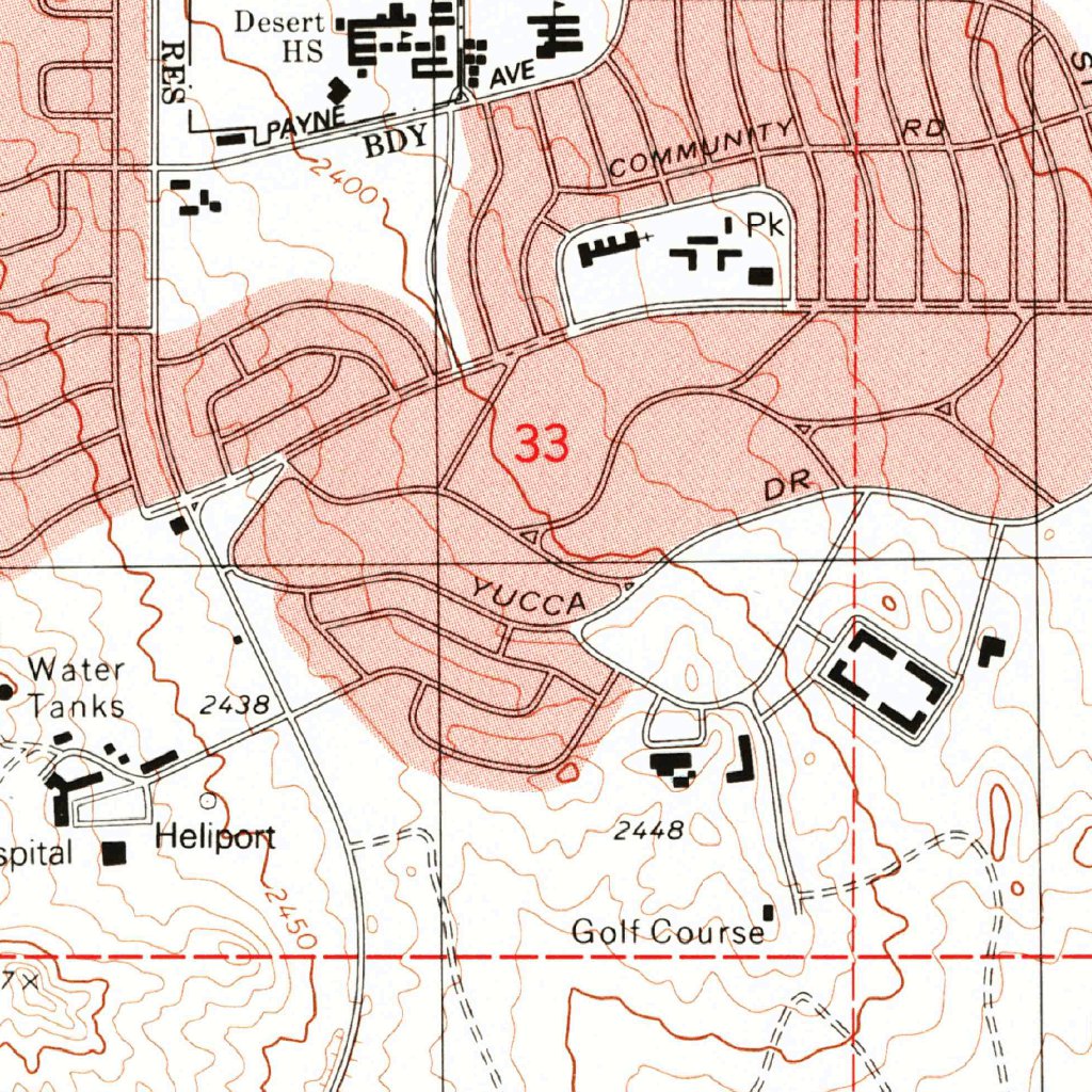 Edwards, CA (1992, 24000-Scale) Map by United States Geological Survey ...