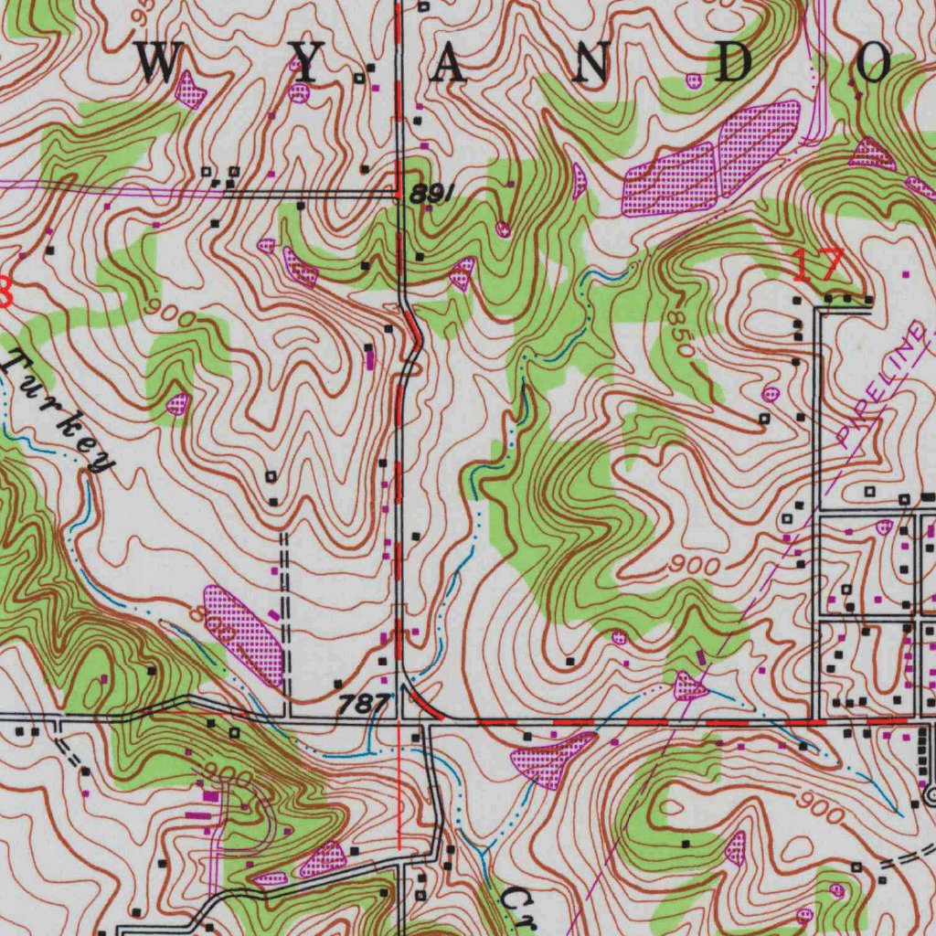 Edwardsville, KS (1950, 24000-Scale) Map by United States Geological ...