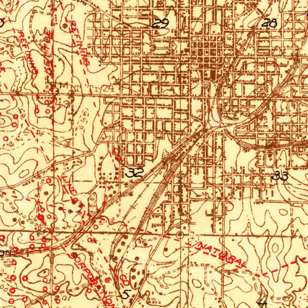 El Dorado, AR-LA (1927, 48000-Scale) Map by United States Geological ...