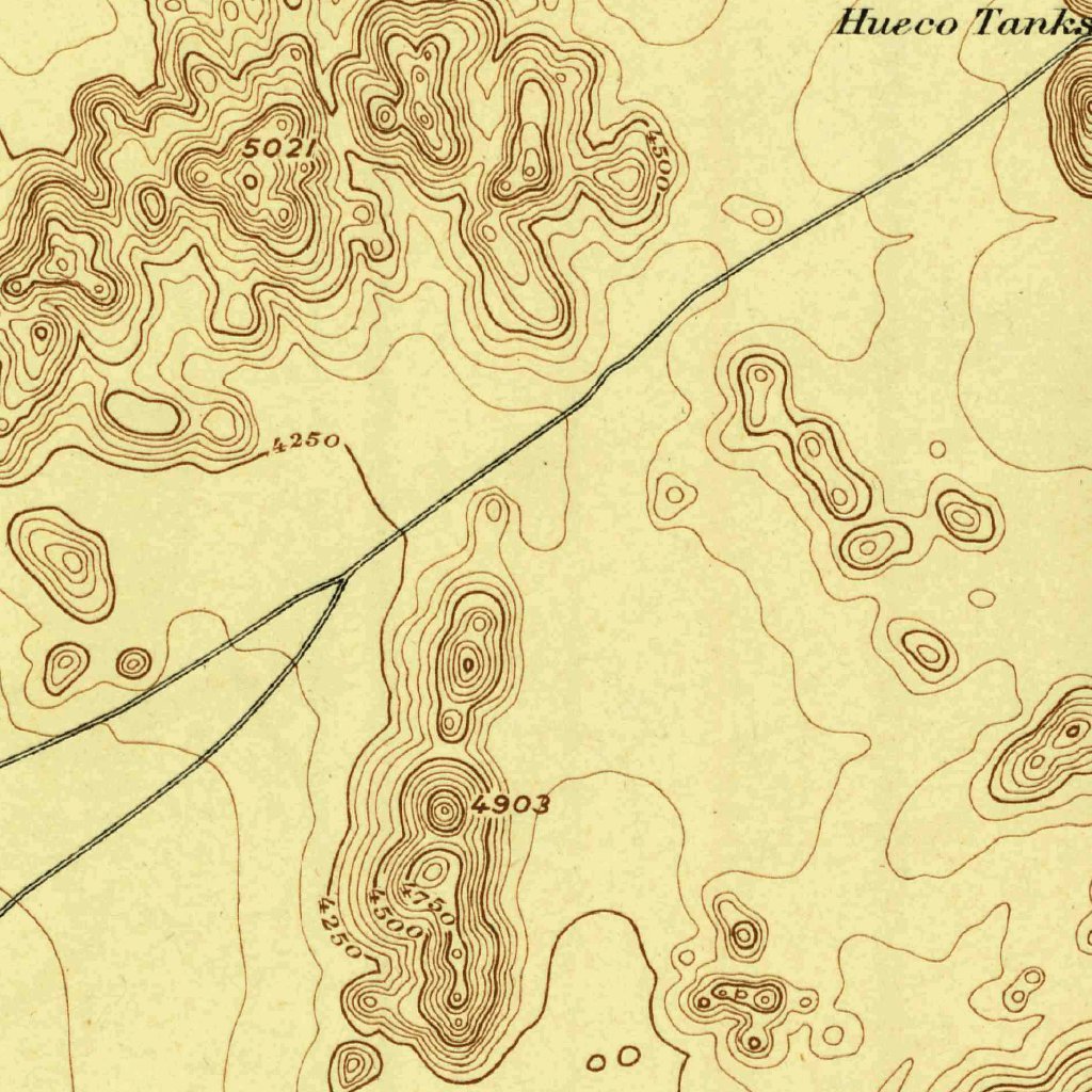 El Paso, TX (1896, 125000-Scale) Map by United States Geological Survey ...