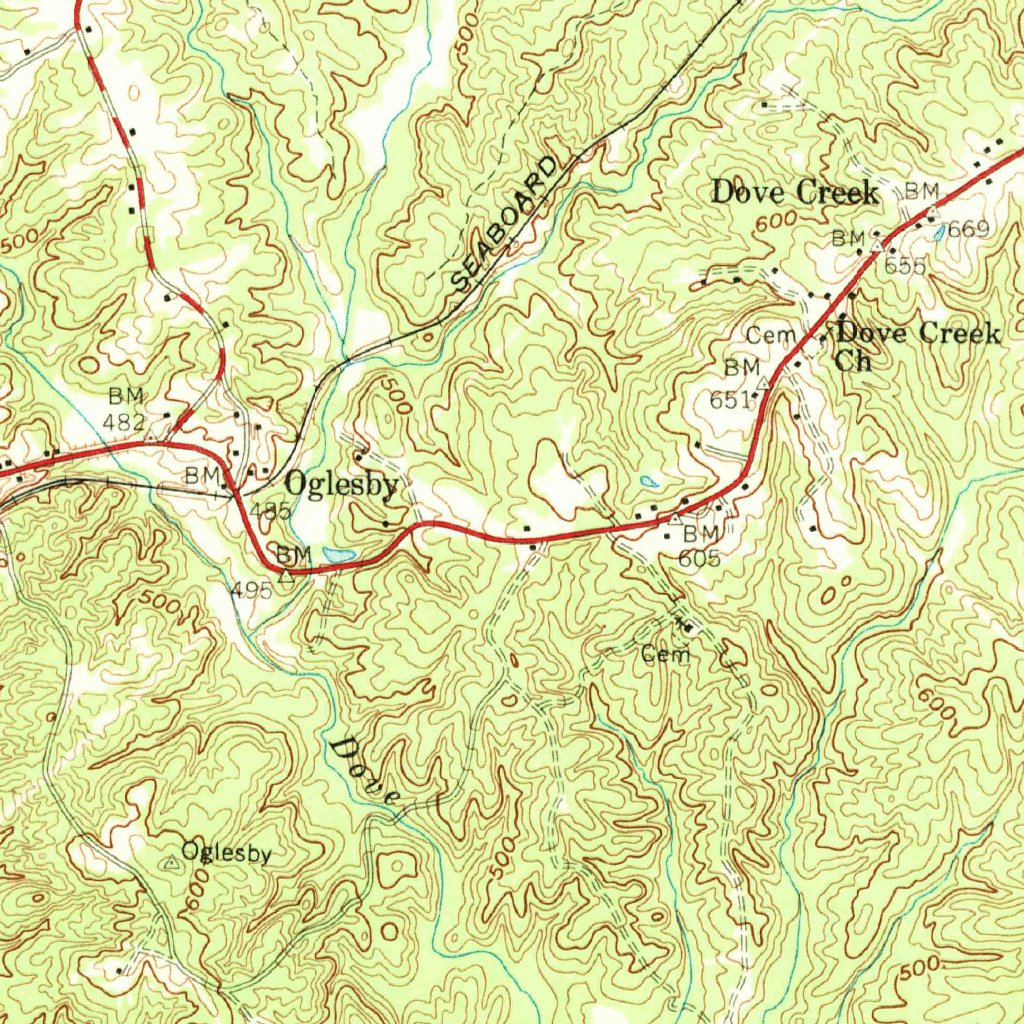 Elberton, GA (1958, 62500-Scale) Map by United States Geological Survey ...
