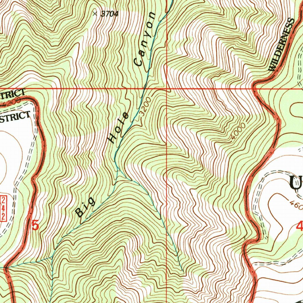 Elbow Creek, OR-WA (1995, 24000-Scale) Map by United States Geological ...
