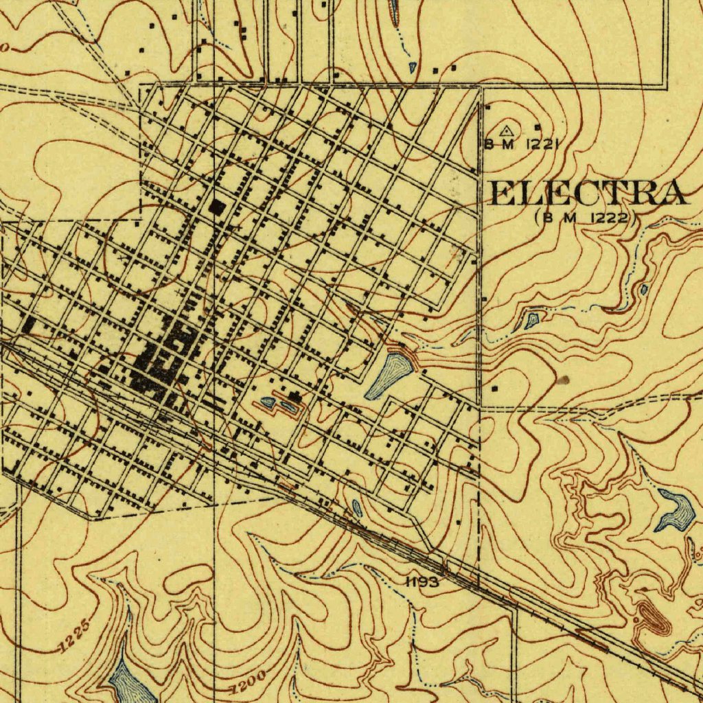 Electra, TX (1918, 31680-Scale) Map by United States Geological Survey ...