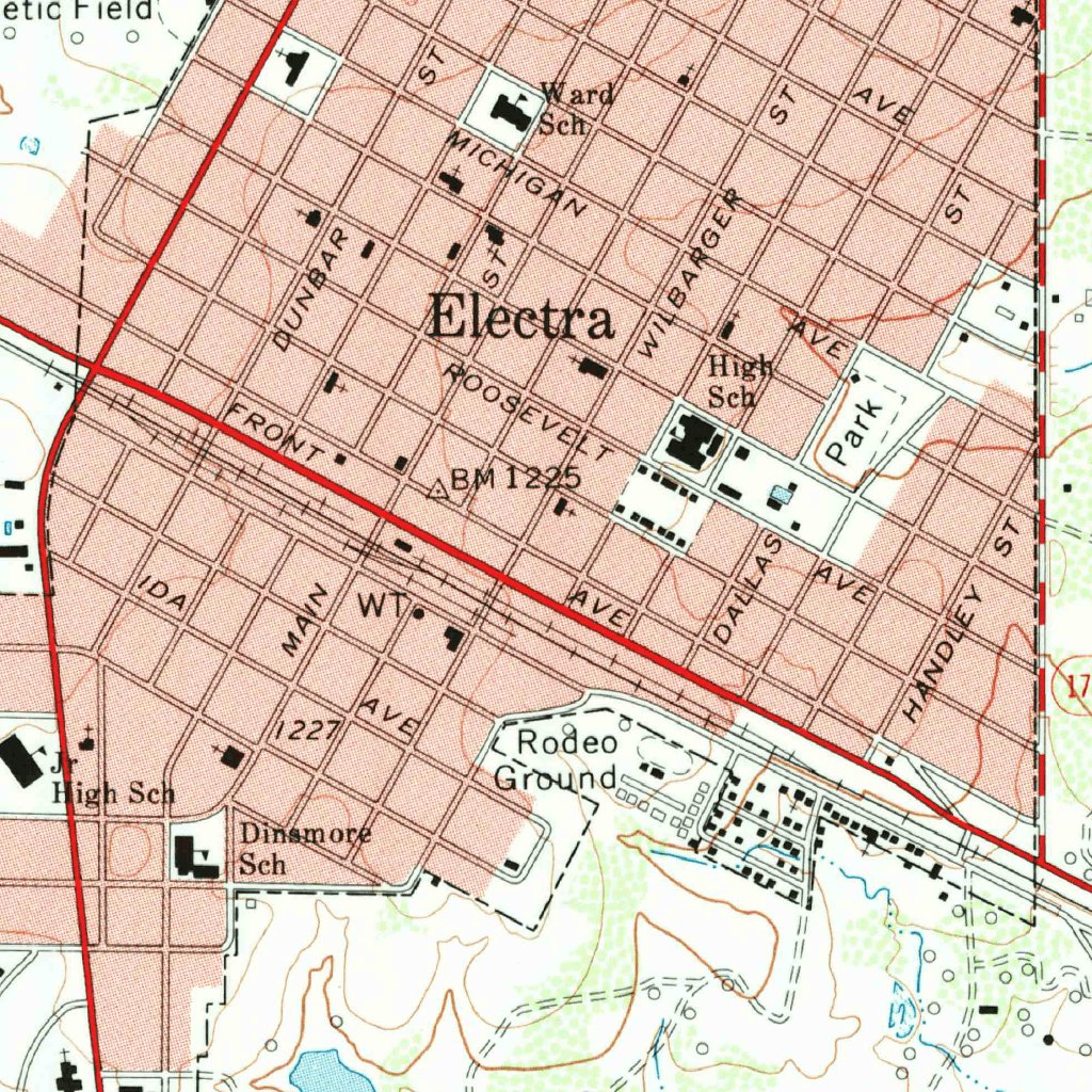 Electra, TX (1991, 24000-Scale) Map by United States Geological Survey ...