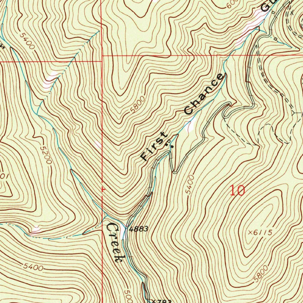 Elevation Mountain, MT (1965, 24000-Scale) Map by United States ...