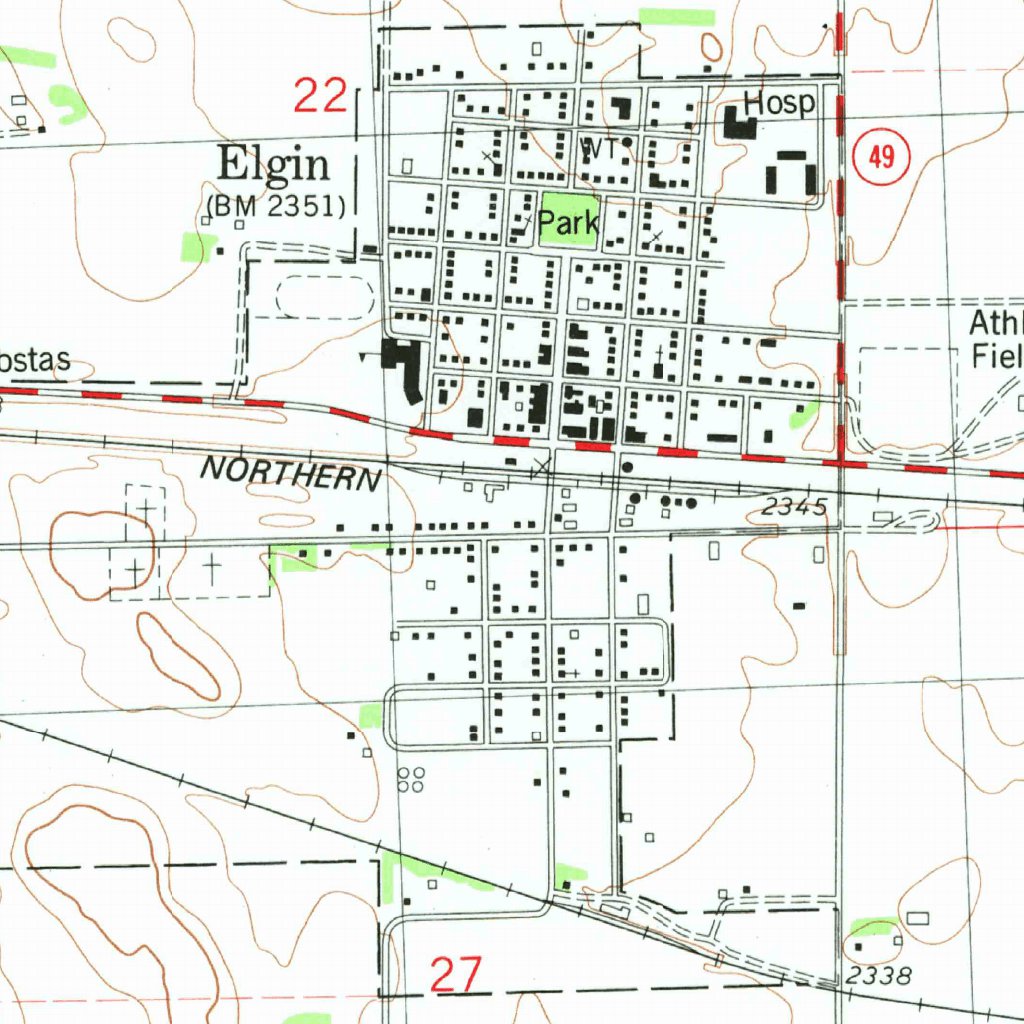 Elgin, ND (1980, 24000-Scale) Map by United States Geological Survey ...