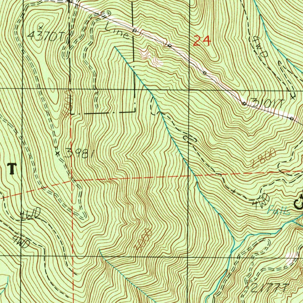 Elkhorn, OR (1985, 24000-Scale) Map by United States Geological Survey ...