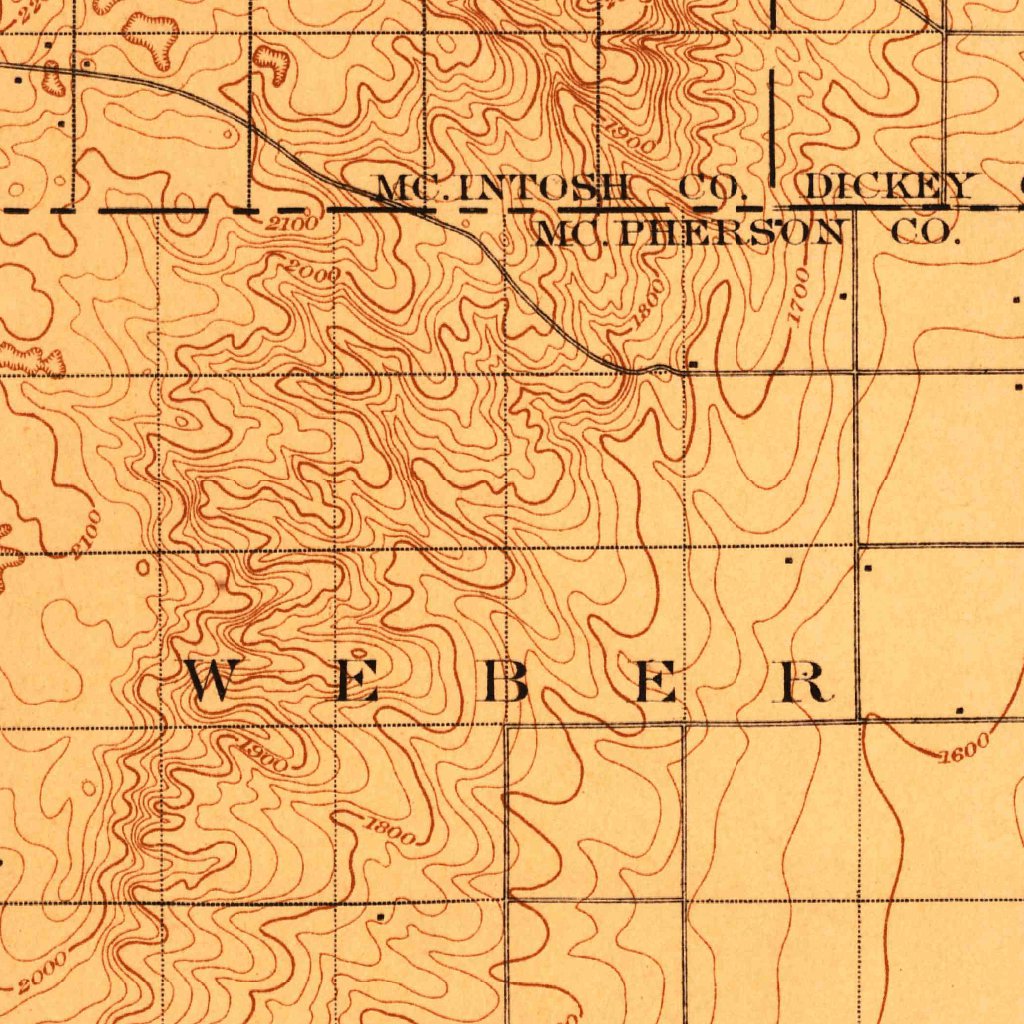 Ellendale, ND-SD (1899, 125000-Scale) Map by United States Geological ...