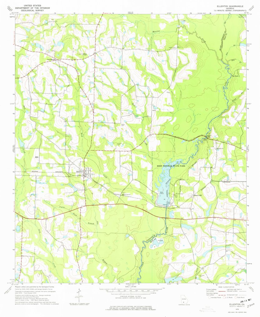 Ellenton, GA (1974, 24000-Scale) Map by United States Geological Survey ...