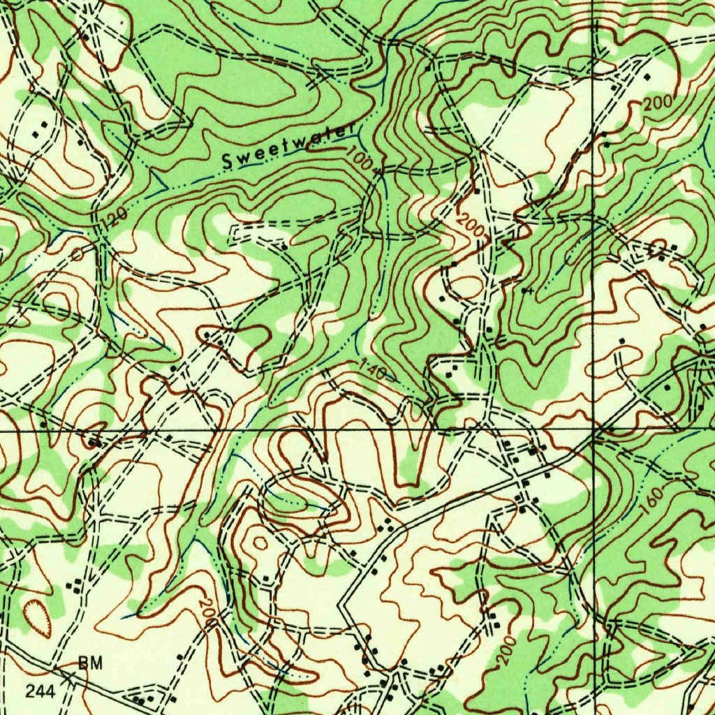 Ellenton, SC-GA (1944, 62500-Scale) Map by United States Geological ...