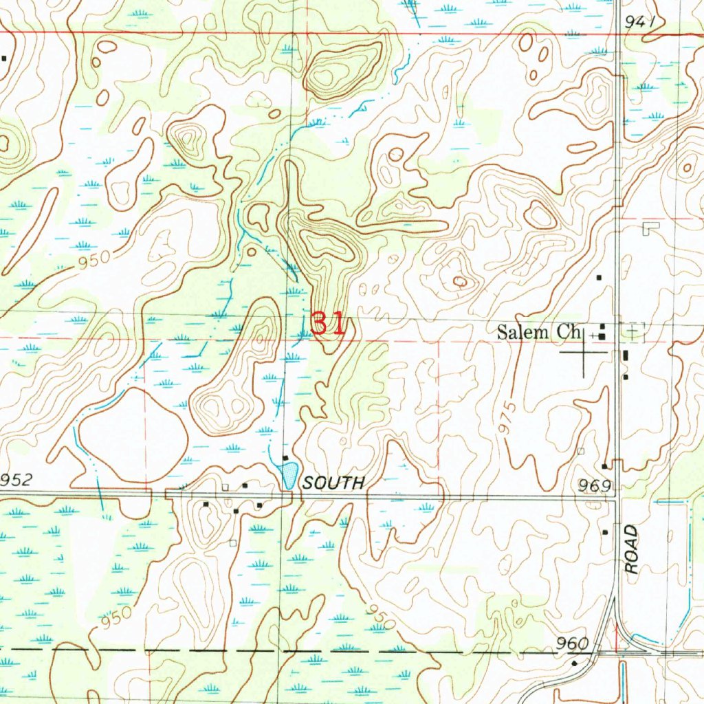 Ellis Corners, MI (1982, 24000-Scale) Map by United States Geological ...
