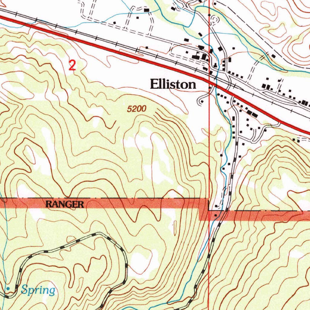 Elliston, MT (2001, 24000-Scale) Map by United States Geological Survey ...