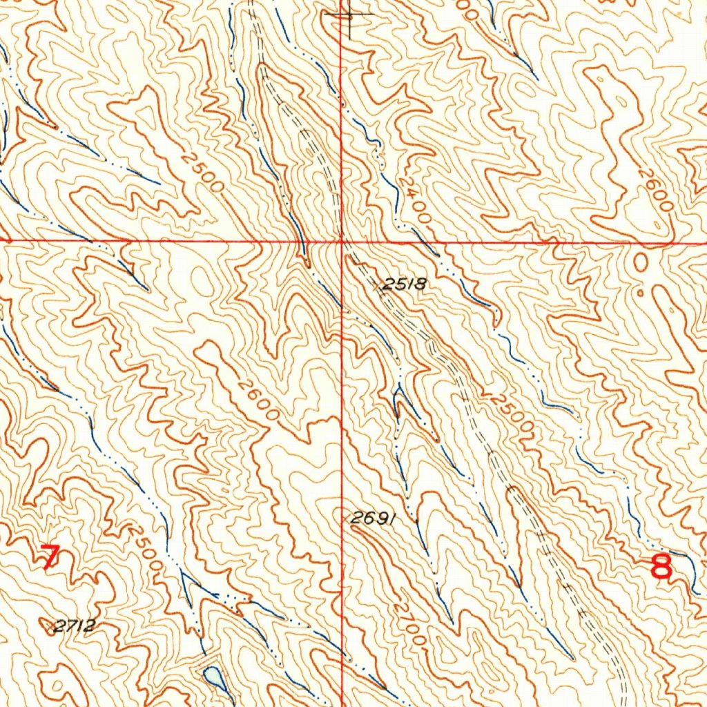 Elm Springs SW, SD (1954, 24000-Scale) Map by United States Geological ...
