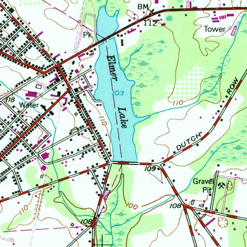 Elmer, NJ (1953, 24000-Scale) Map by United States Geological Survey ...