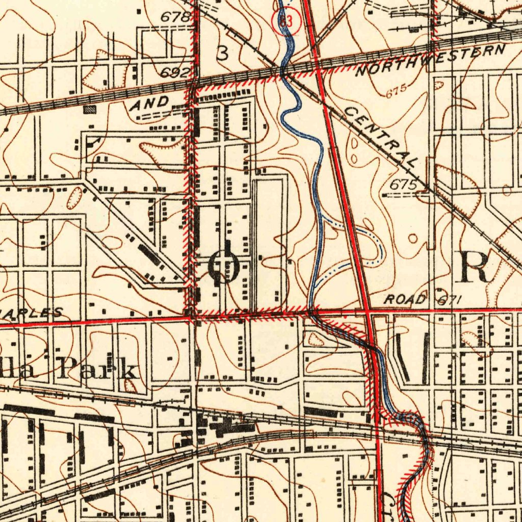 Elmhurst, IL (1928, 24000-Scale) Map by United States Geological Survey ...