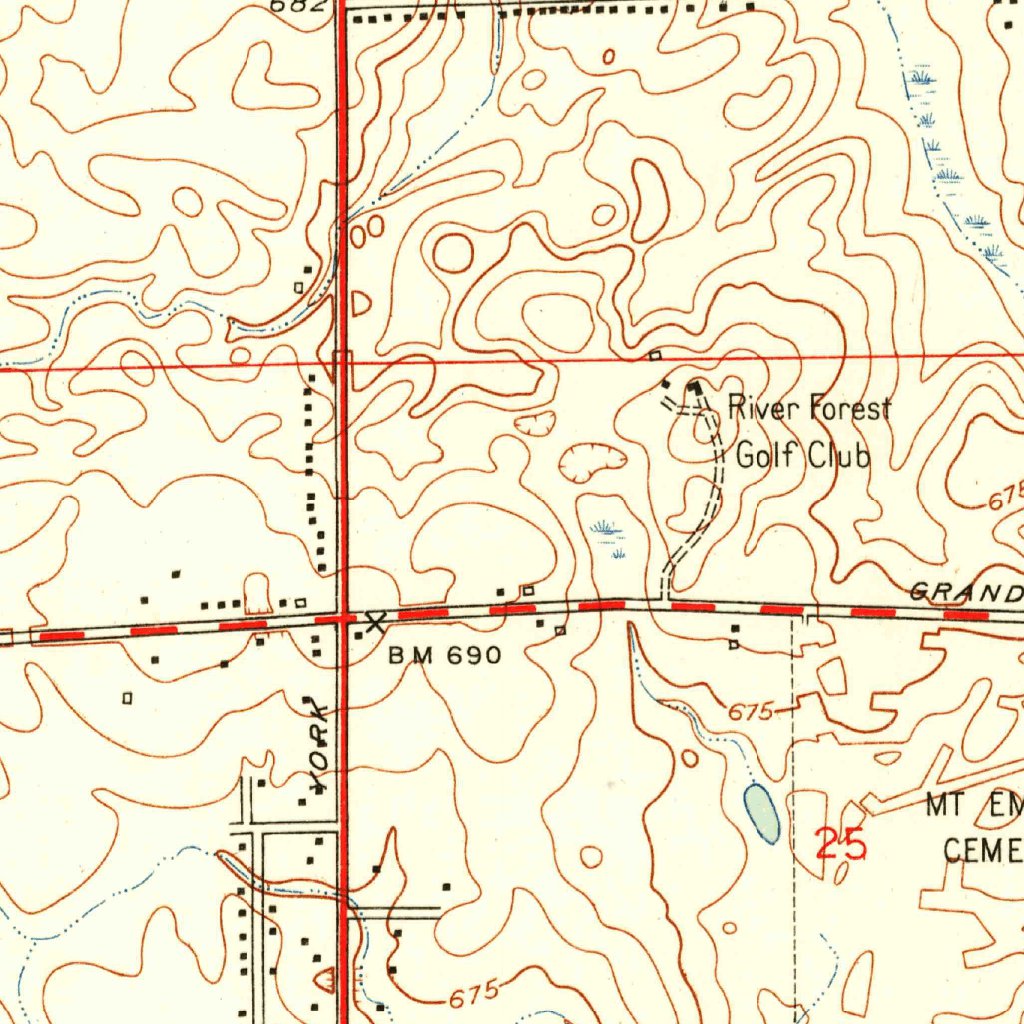 Elmhurst, IL (1953, 24000-Scale) Map by United States Geological Survey ...