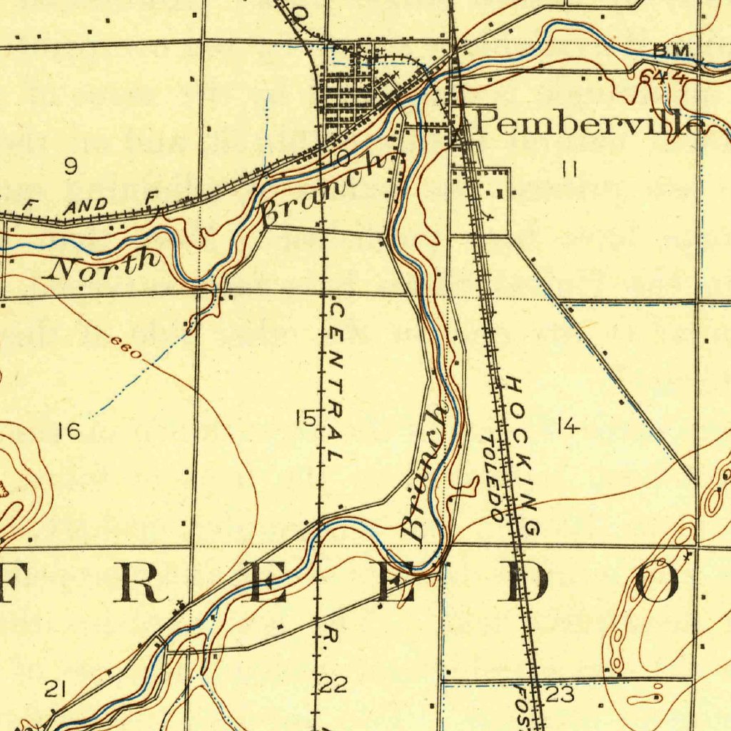Elmore, OH (1903, 62500-Scale) Map by United States Geological Survey ...