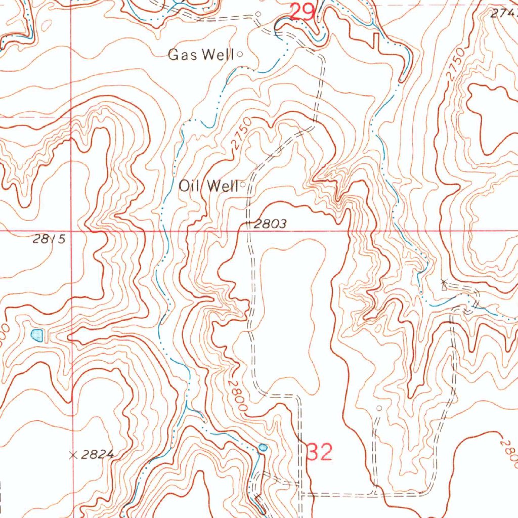 Elmwood, OK (1973, 24000-Scale) Map by United States Geological Survey ...