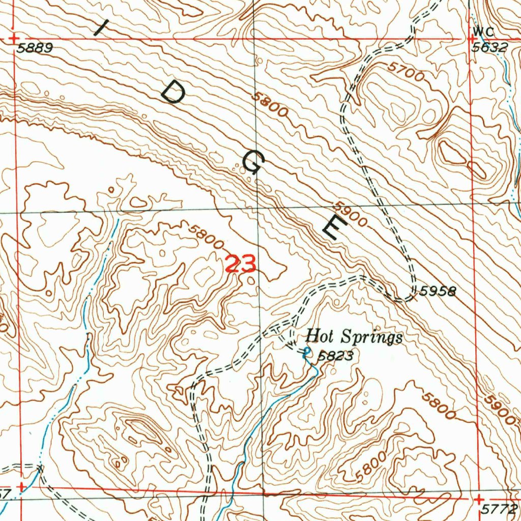 Emigrant Gap NW, WY (1951, 24000-Scale) Map by United States Geological ...