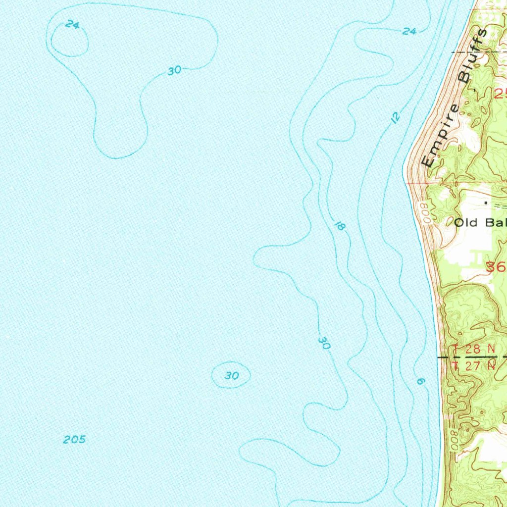 Empire, MI (1957, 62500-Scale) Map by United States Geological Survey ...