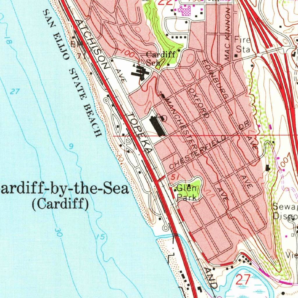 Encinitas, CA (1968, 24000-Scale) Map by United States Geological ...