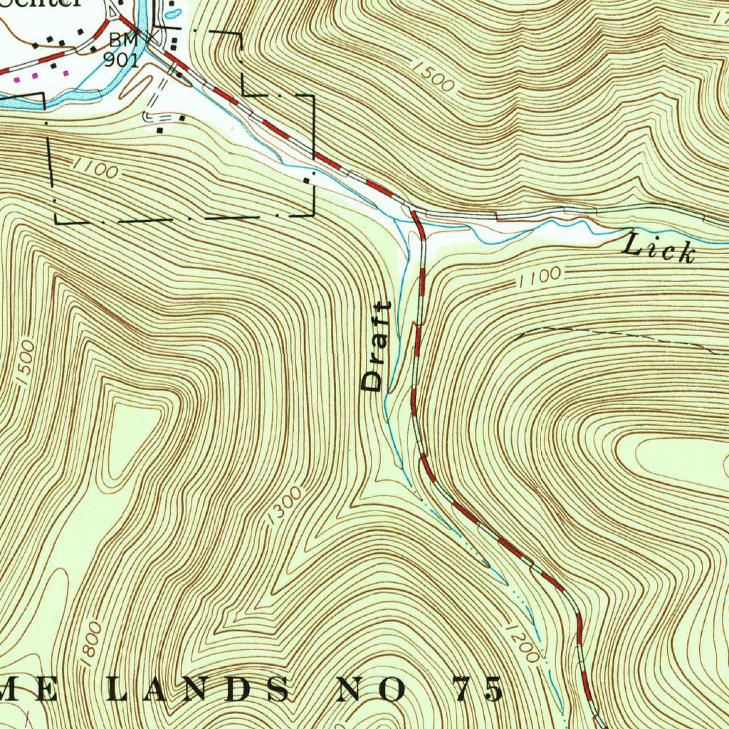 English Center, PA (1965, 24000-Scale) Map by United States Geological ...