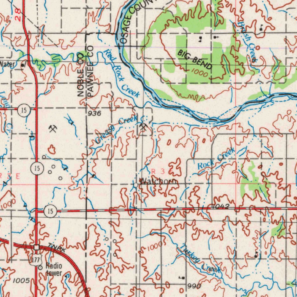 Enid, OK-KS (1955, 250000-Scale) Map by United States Geological Survey ...